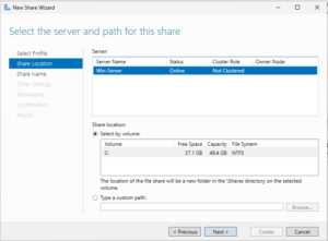 Building a small office Network: Setting up a Share Drive in Windows ...